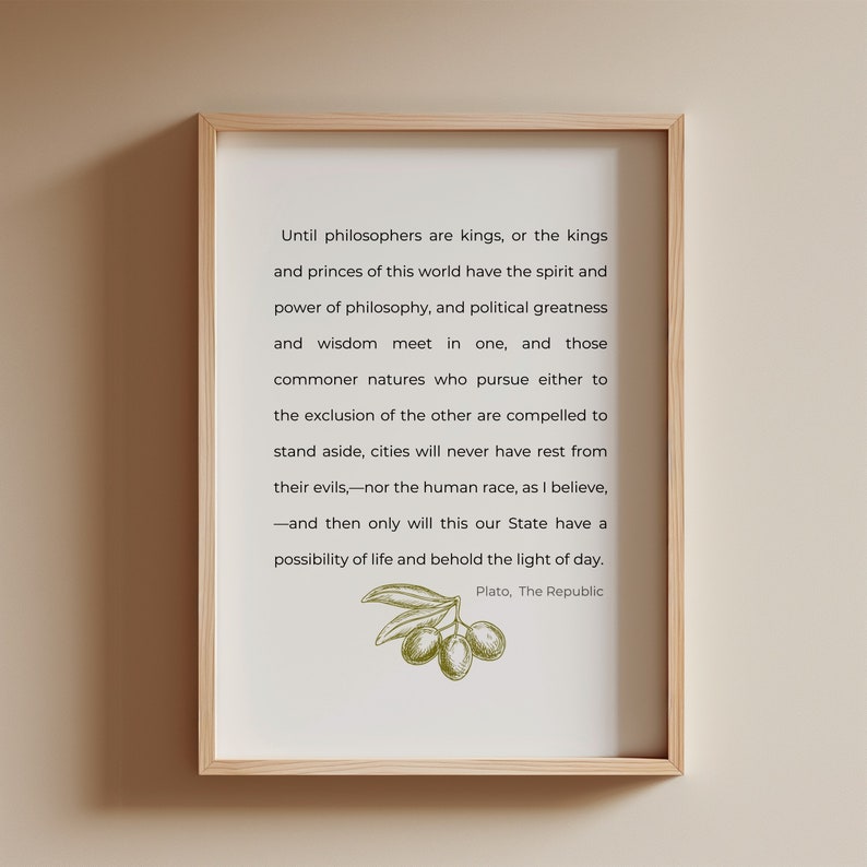 Philosopher Kings - Plato - Digital Download - Etsy