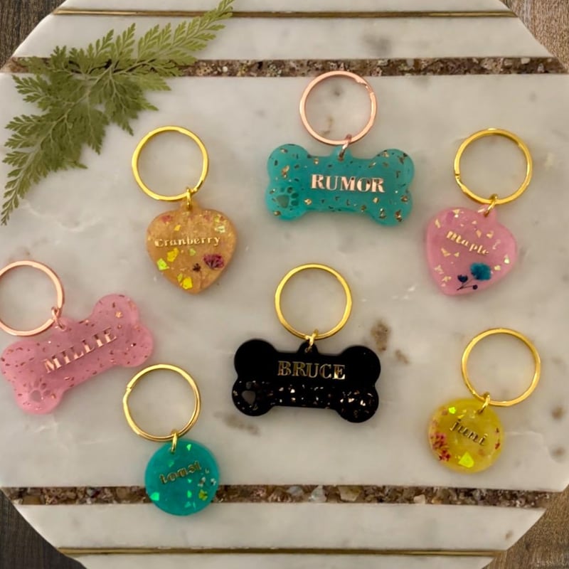 Dog Name Tags - Etsy
