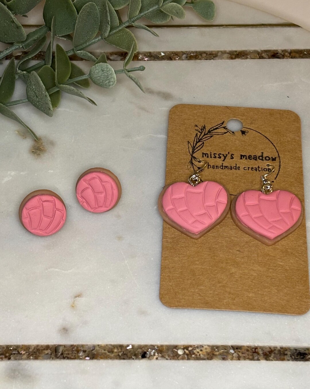 Concha Earrings| Clay Concha Stud Earrings| Pan Dulce Earrings| Clay ...
