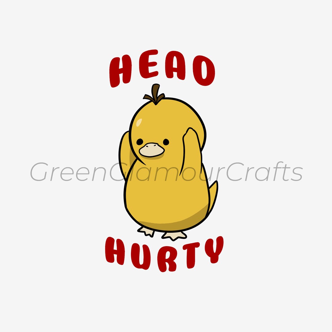 Head Hurty Psyduck Sticker - Etsy