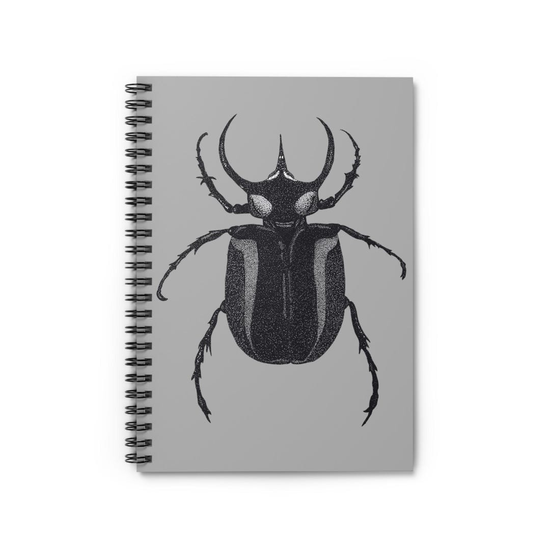 Beetle Spiral Notebook, Gothic Bug Journal, Dark Nature Insect ...