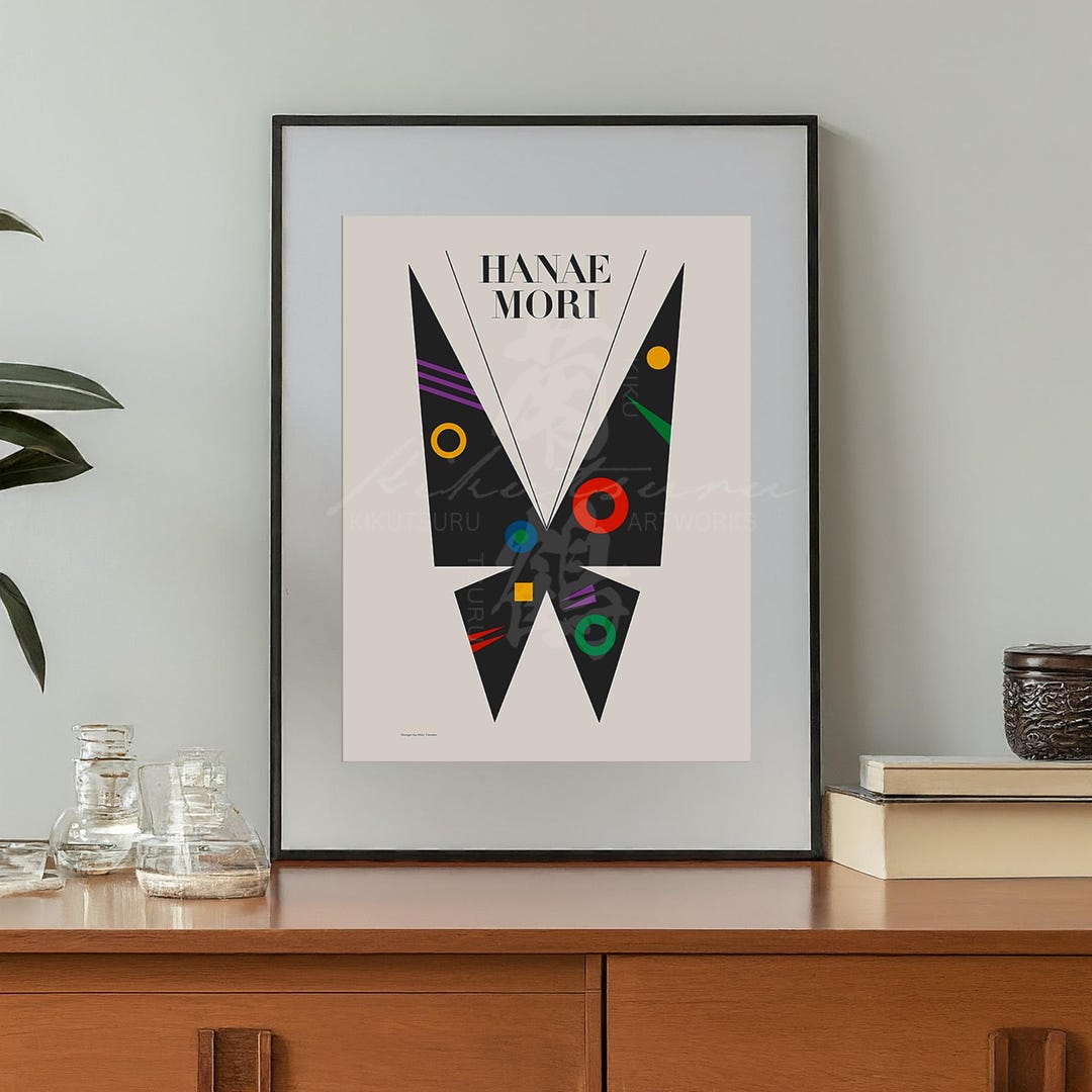 1970's Hanae Mori by Ikko Tanaka. Fashion Poster. Pop Art Print. Modern ...