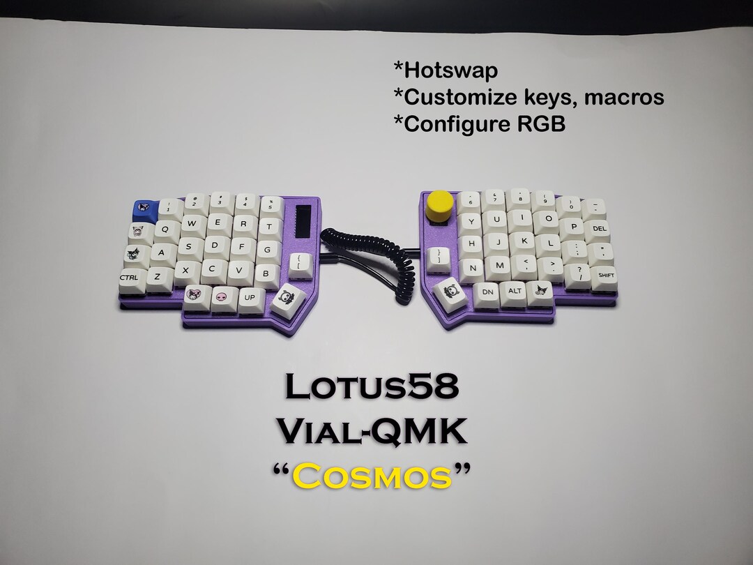 Lotus58 Split Mechanical Keyboard kittycosmos - Etsy