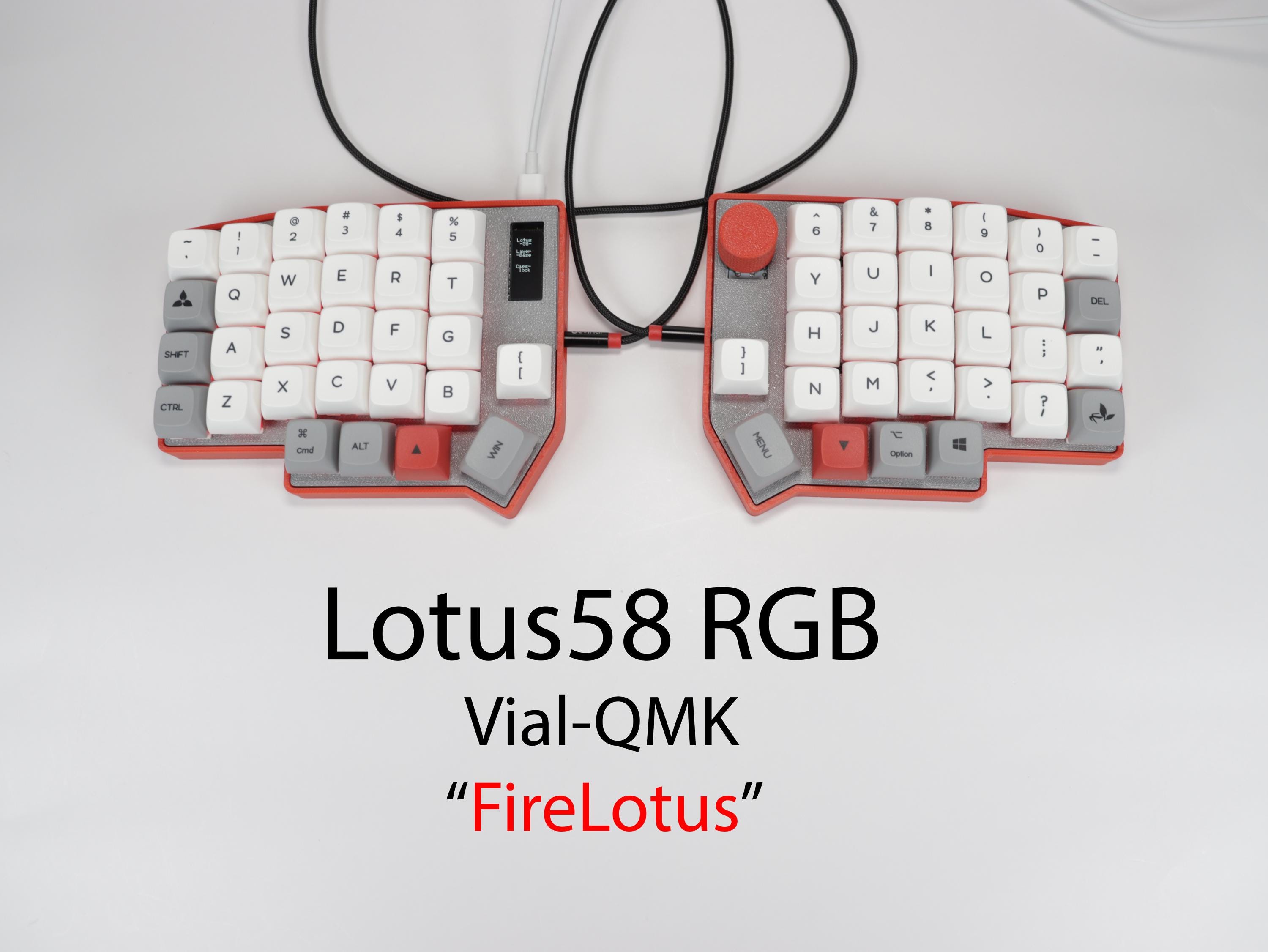 Lotus58 Split Mechanical Keyboard