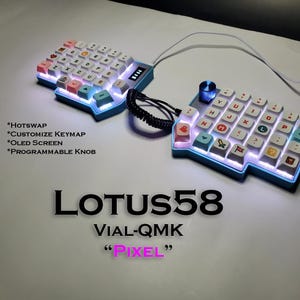 Lotus58 Split Mechanical Keyboard pixel - Etsy UK