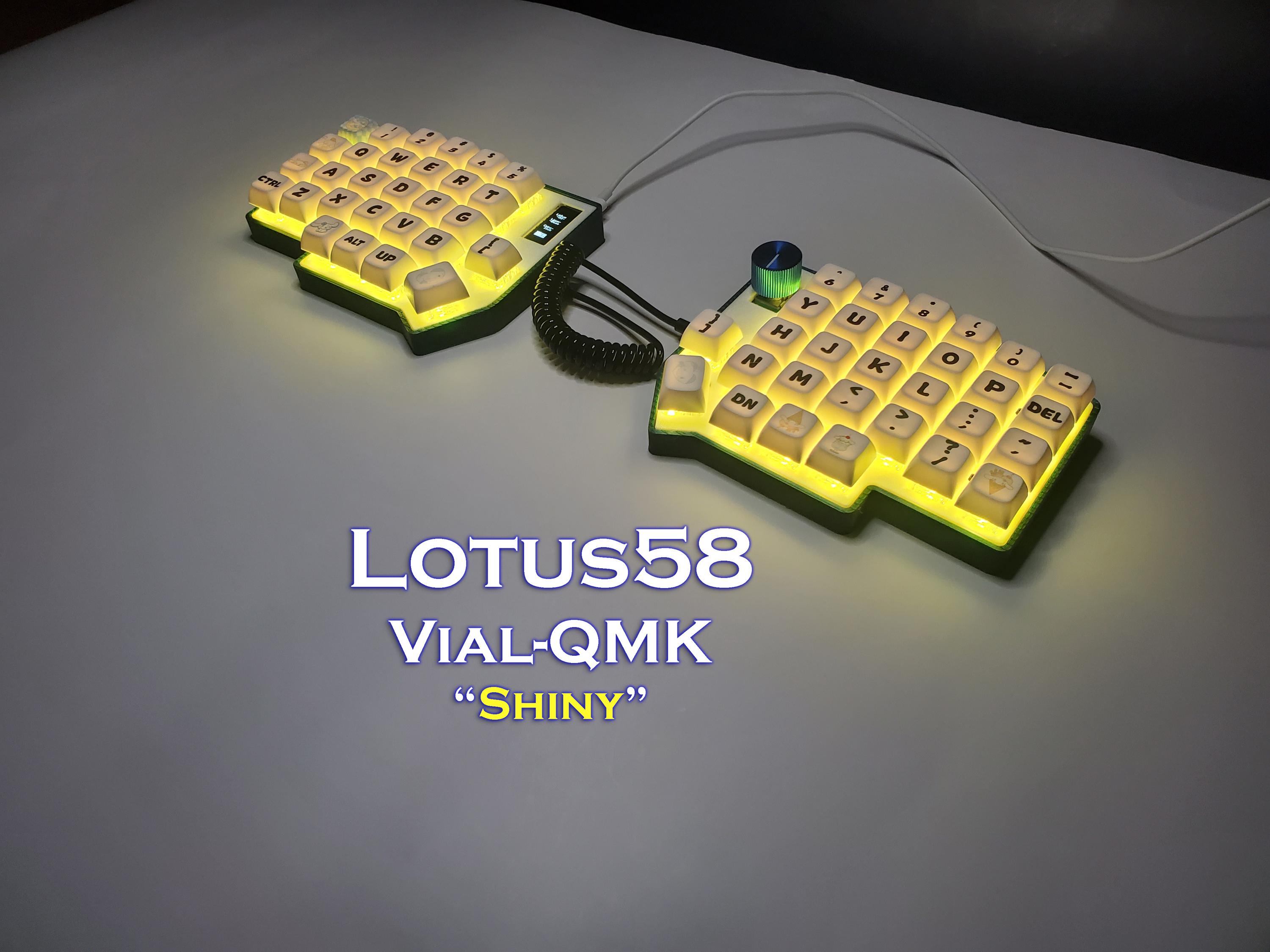 Lotus58 Split Mechanical Keyboard shiny - Etsy