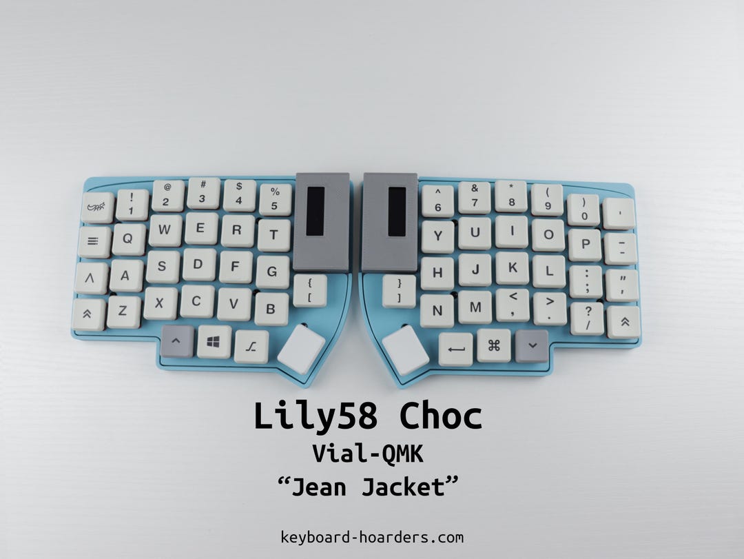 Lily58 Low Profile Split Keyboard "jean Jacket" - Etsy