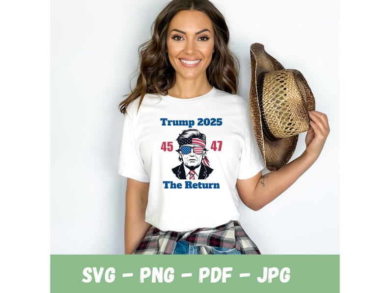 Trump 45 47 SVG, Trump the Return PNG, Trump 2025, Digital Download for ...