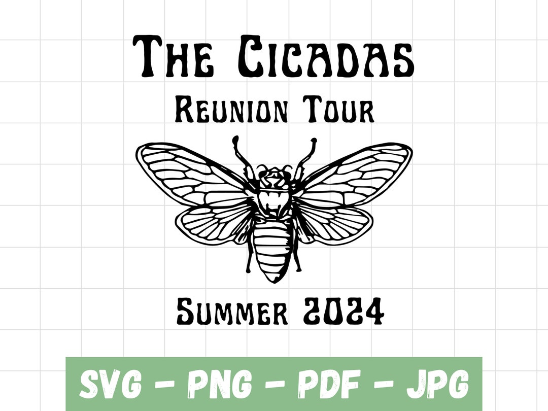 Cicada Reunion Tour Summer 2024 Digital Download, Cicada SVG, Cicadas ...