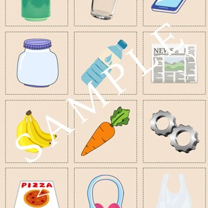 Waste Sorting Activity for Kids Garbage, Rubish Sorting Game Trash ...