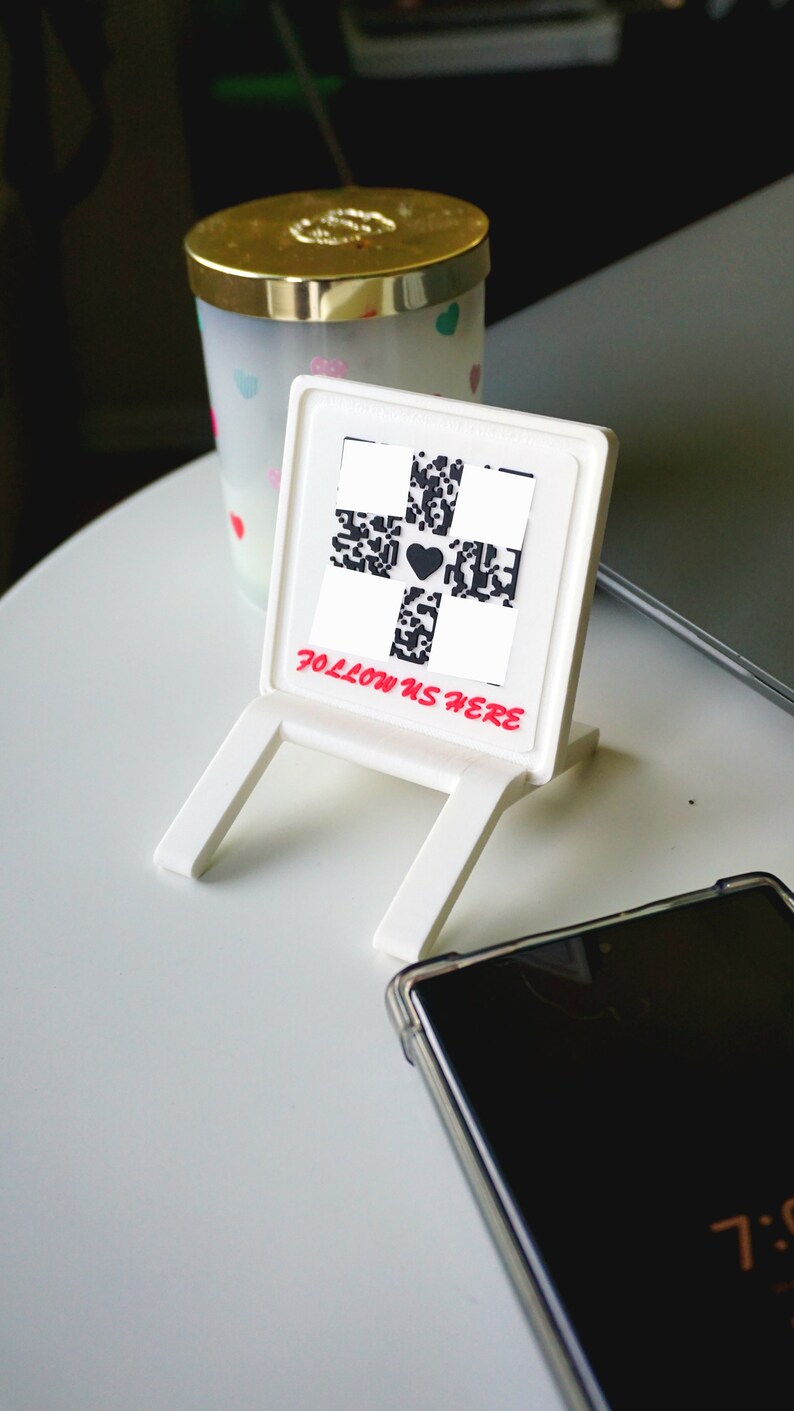 Branded QR Code Stand Google Review Board With Scan/ NFC Tap add Custom ...