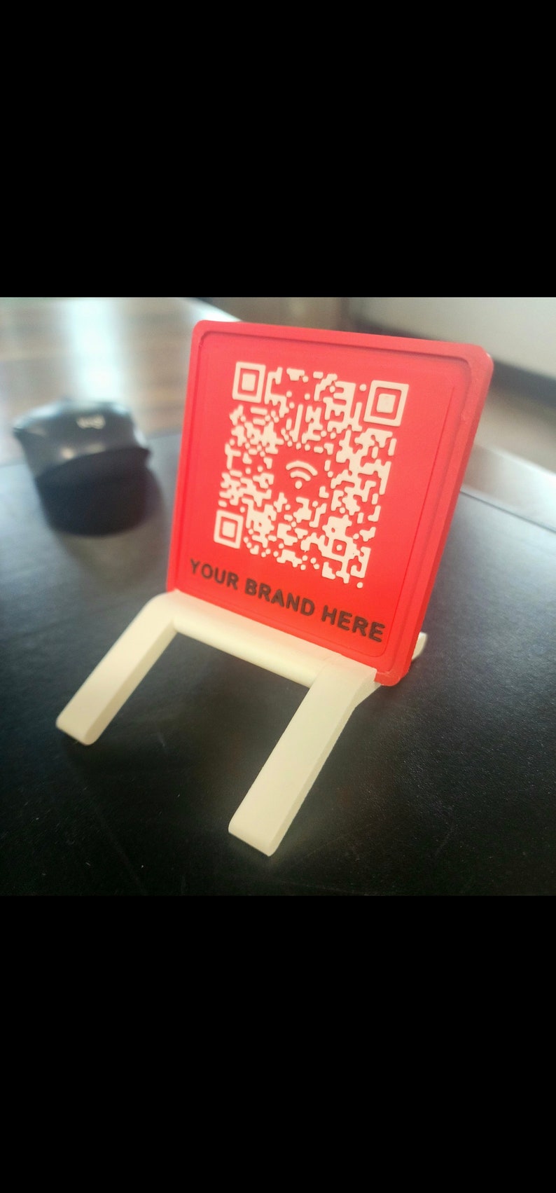 Branded QR Code Stand Google Review Board With Scan/ NFC Tap add Custom ...