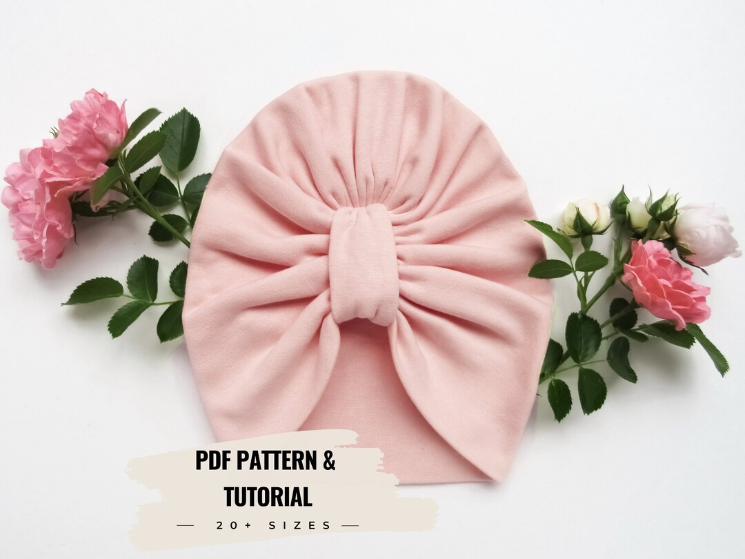 Baby Turban Pattern PDF , Adult Baby Girl Sewing Pattern Pdf , Easy ...