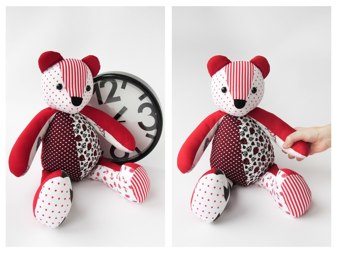 Memory Bear Pattern Keepsake Bear Sewing Pattern , Teddy Bear Pattern ...