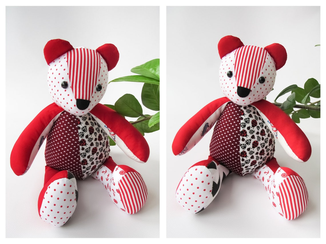 Memory Bear Pattern Keepsake Bear Sewing Pattern , Teddy Bear Pattern ...