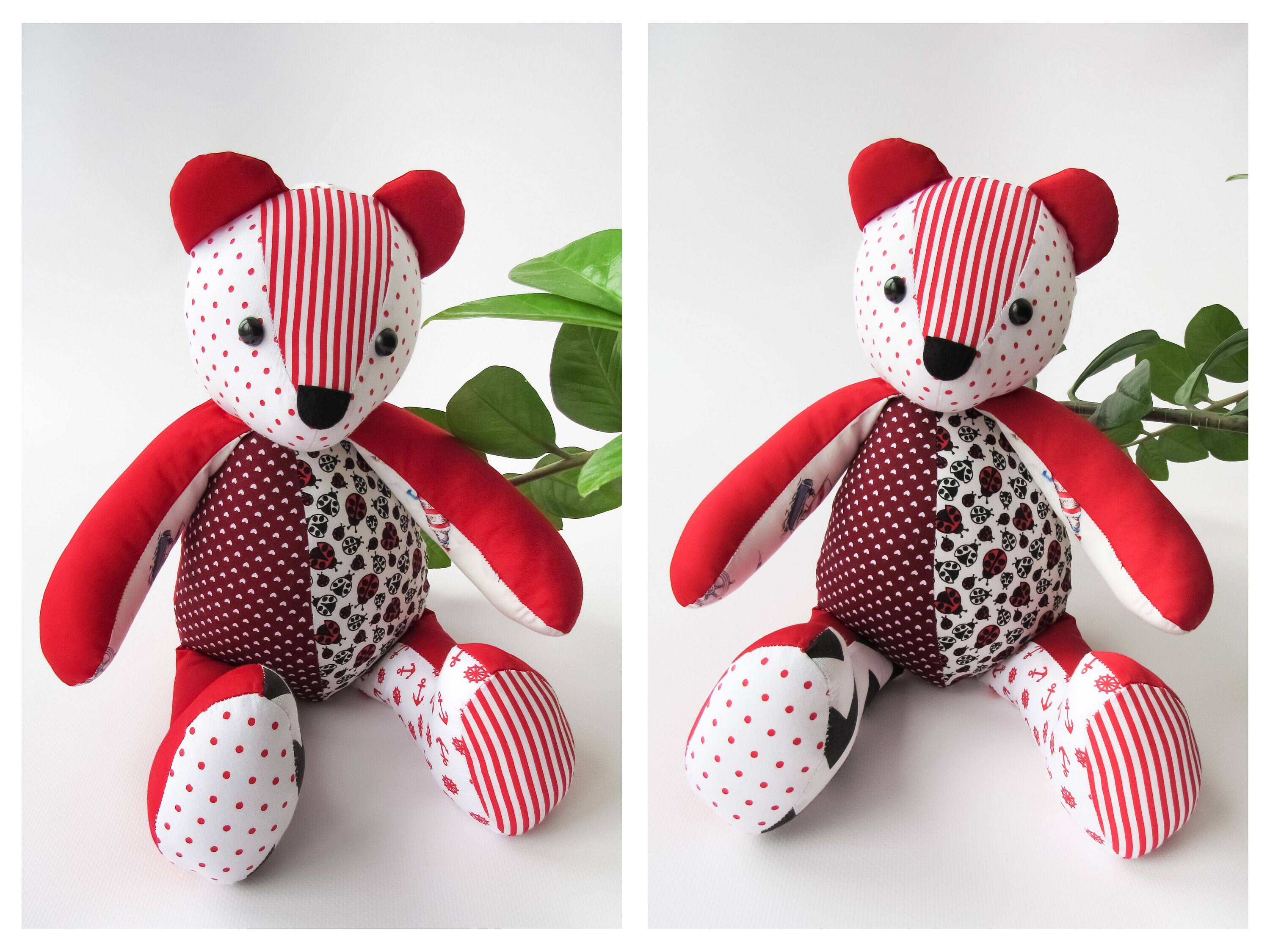 Memory Bear Pattern Keepsake Bear Sewing Pattern , Teddy Bear Pattern ...