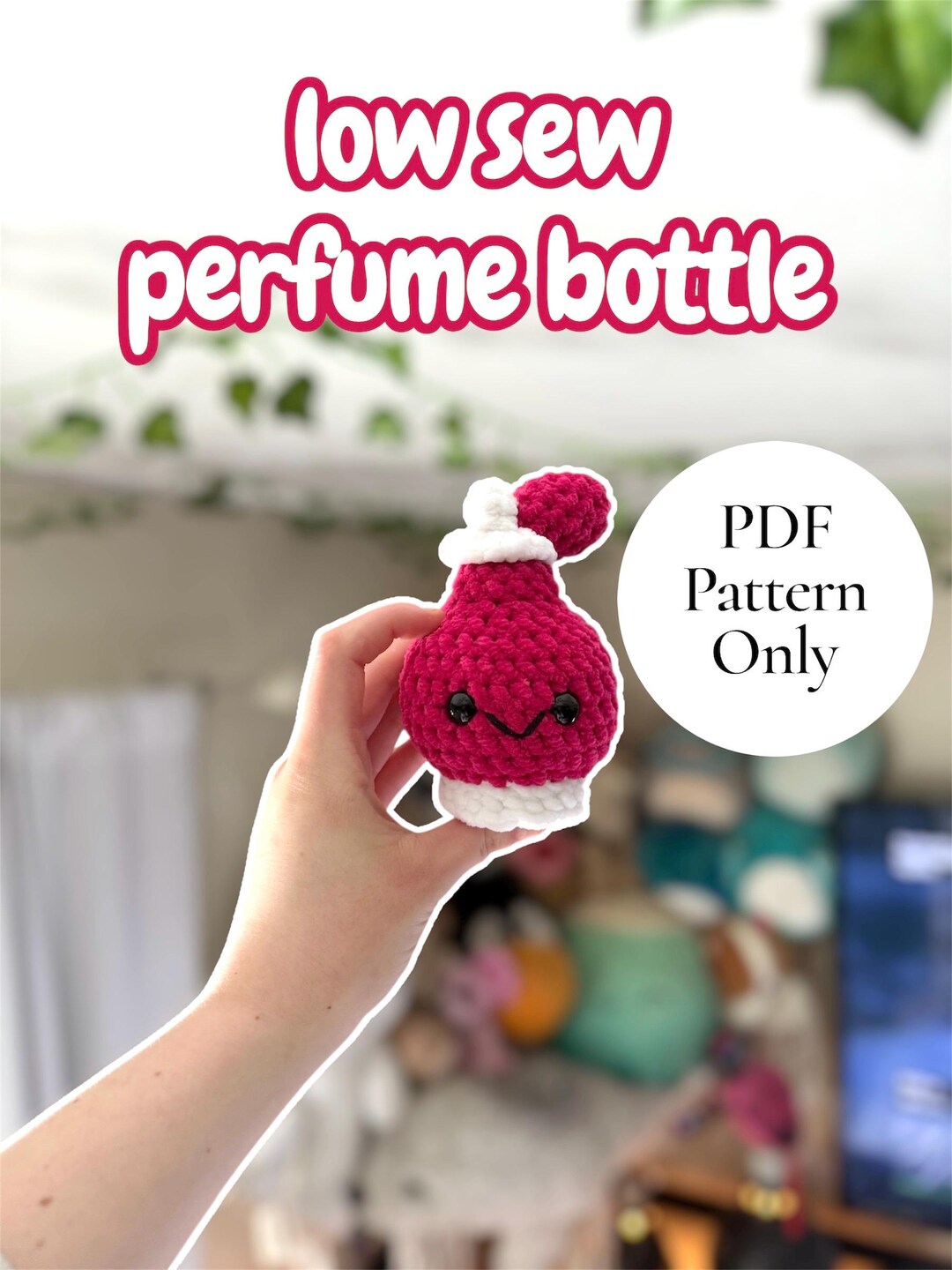 Easy Low Sew Perfume Bottle Crochet Pattern – Valentines Day Amigurumi ...