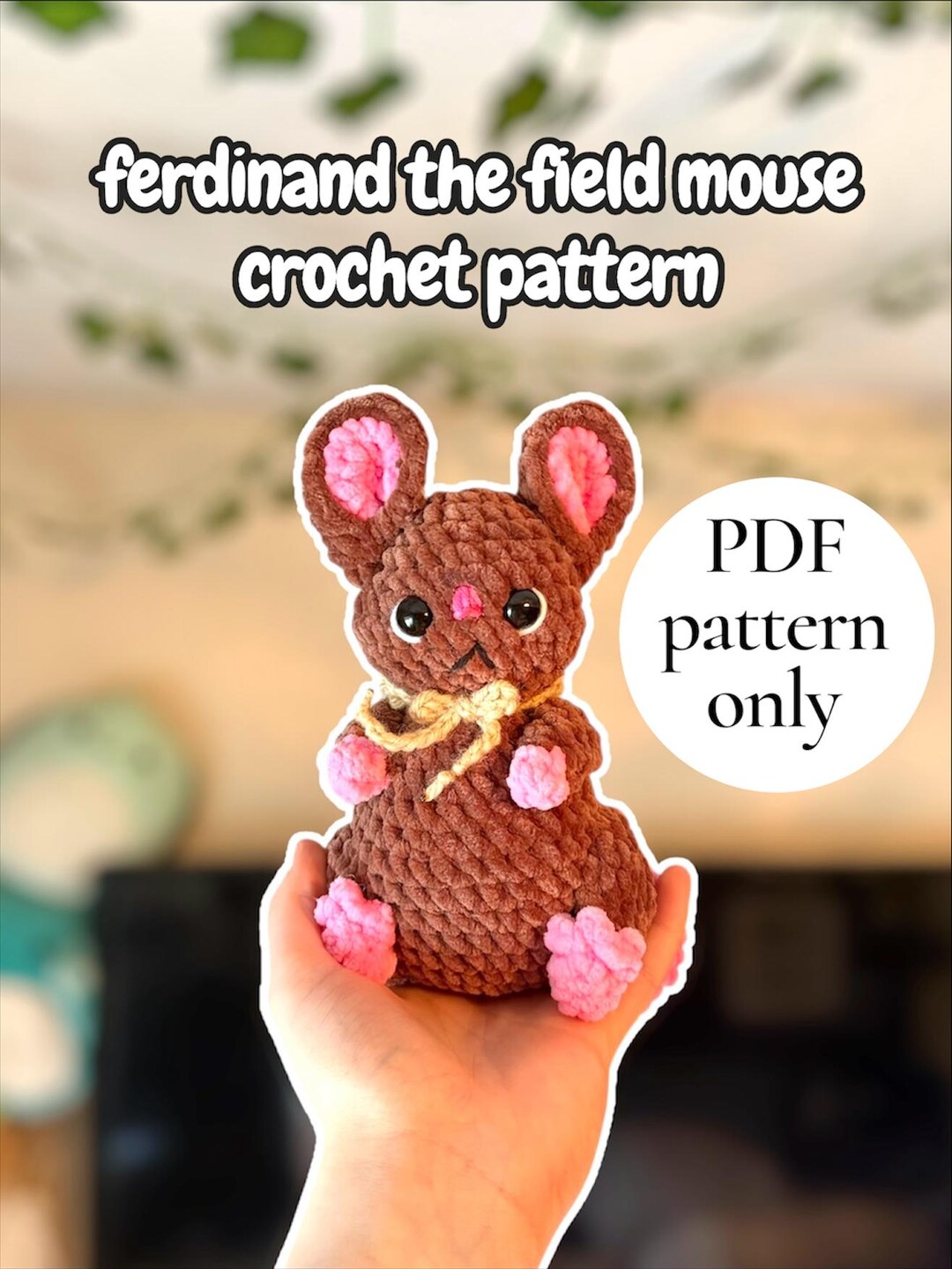 Ferdinand the Field Mouse Amigurumi Crochet Pattern - Intermediate ...