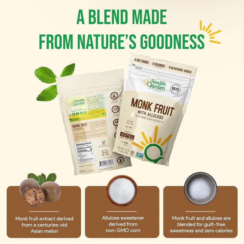 Monk Fruit Allulose Sweetener - Etsy