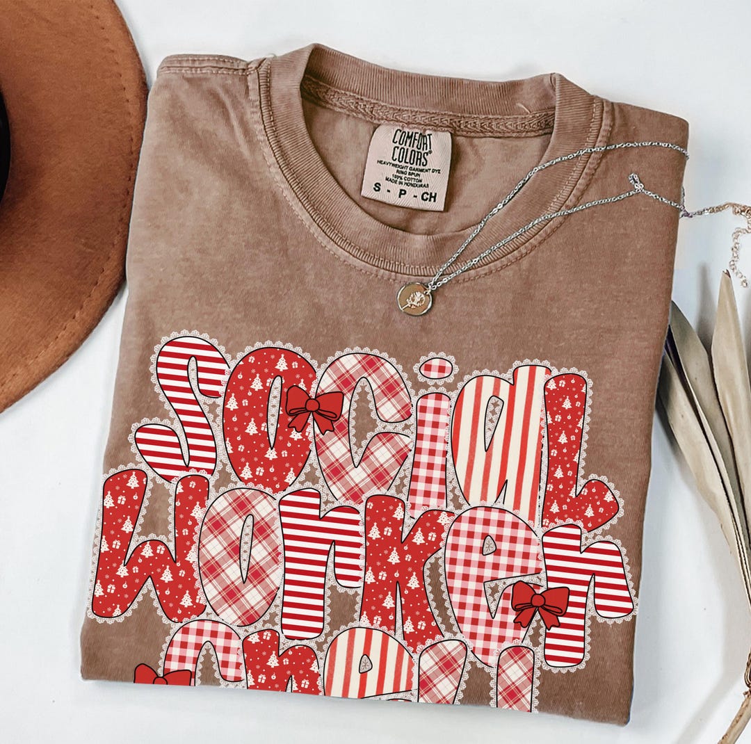 Mental Health Coquette Bow Shirt | Coquette Christmas Social Worker ...