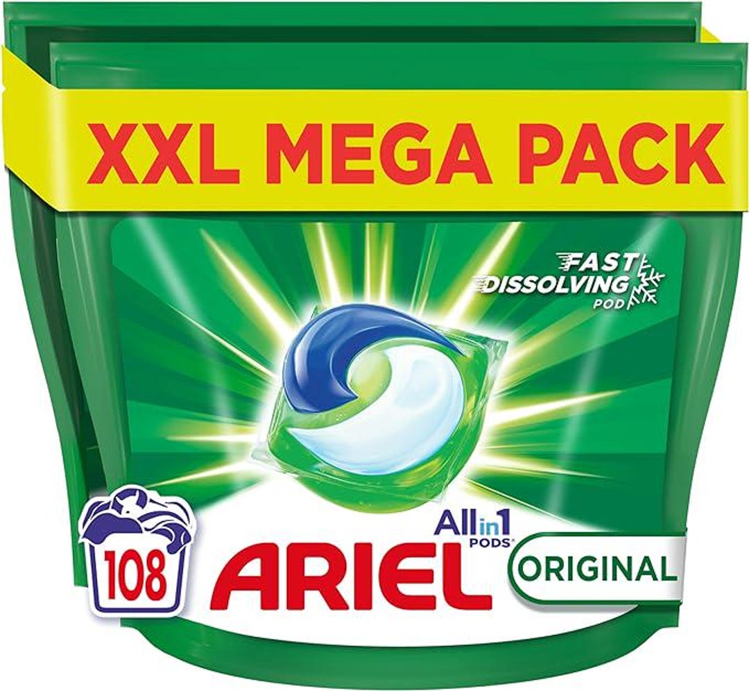 Ariel All-in-1 PODS Original Washing Liquid Laundry Detergent Tablets ...