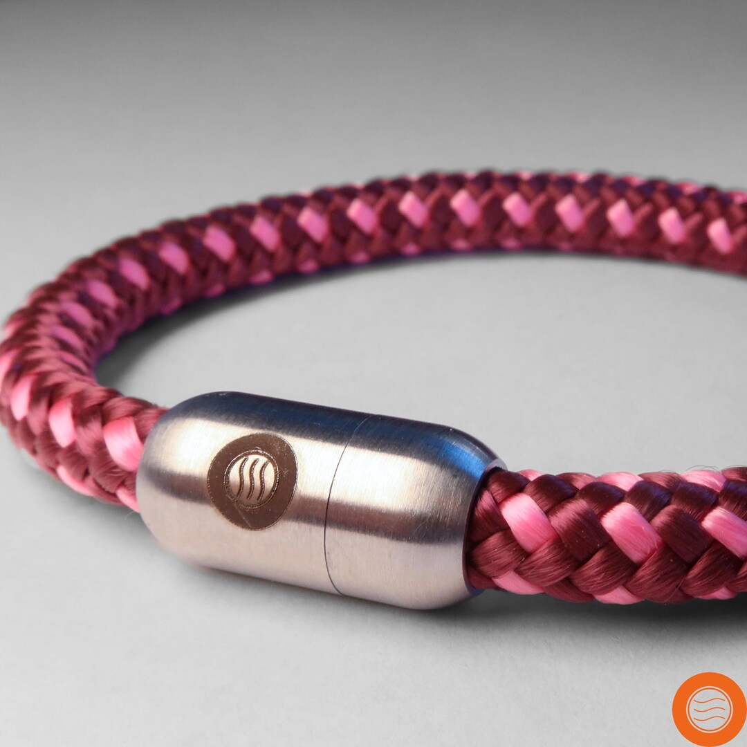 Partner Bracelet Pink Paracord Bracelet Friendship Bracelet Gift Magnet ...