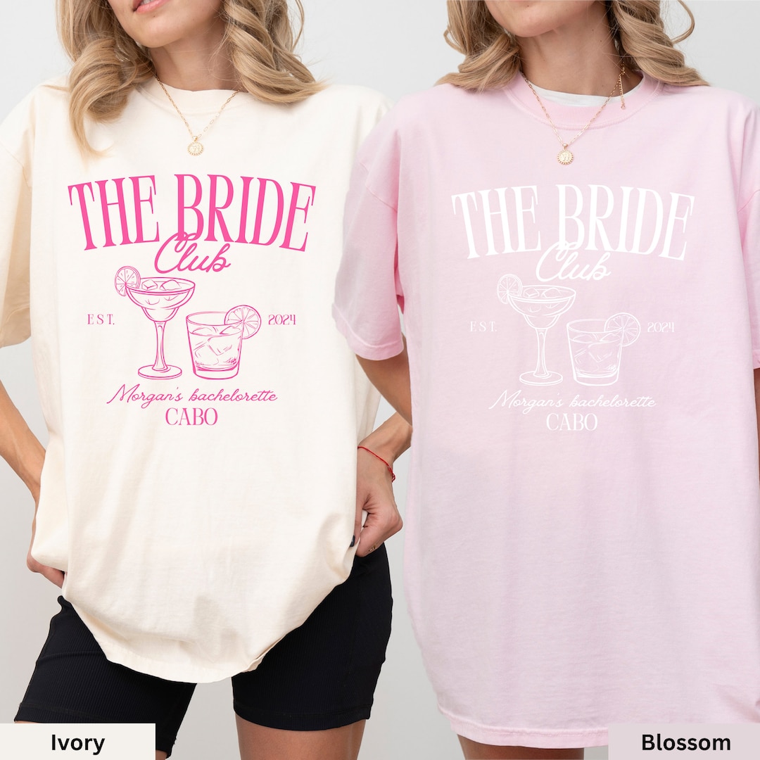 The Bride Club Shirt Comfort Colors Bachelorette Party Shirts Matching ...