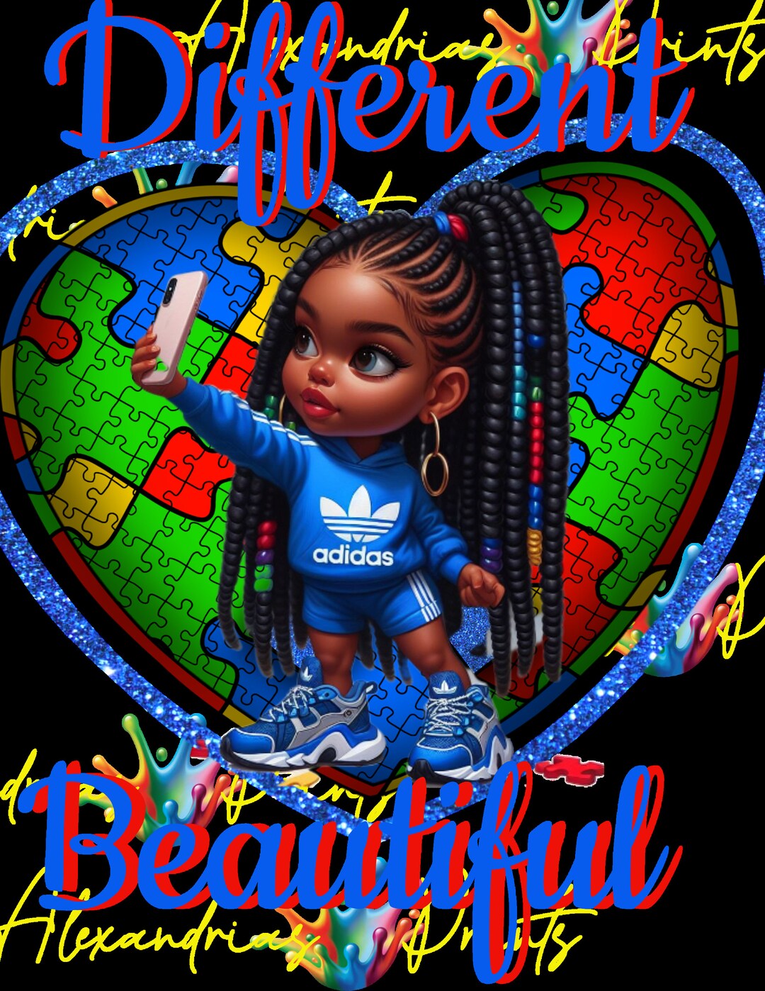 Autism African American Girl - Etsy