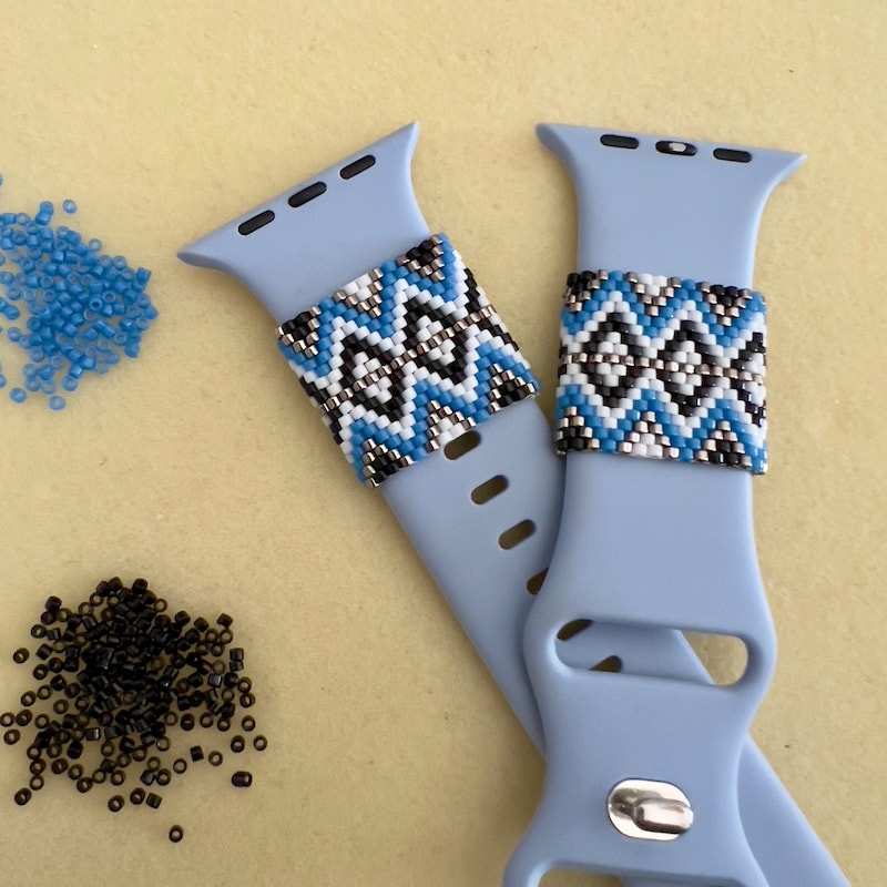 Beaded Watch Band - Etsy