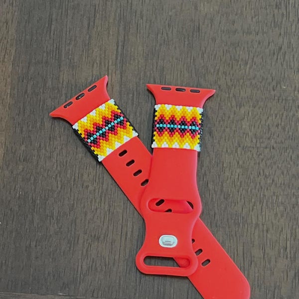 Beaded Watch Band - Etsy