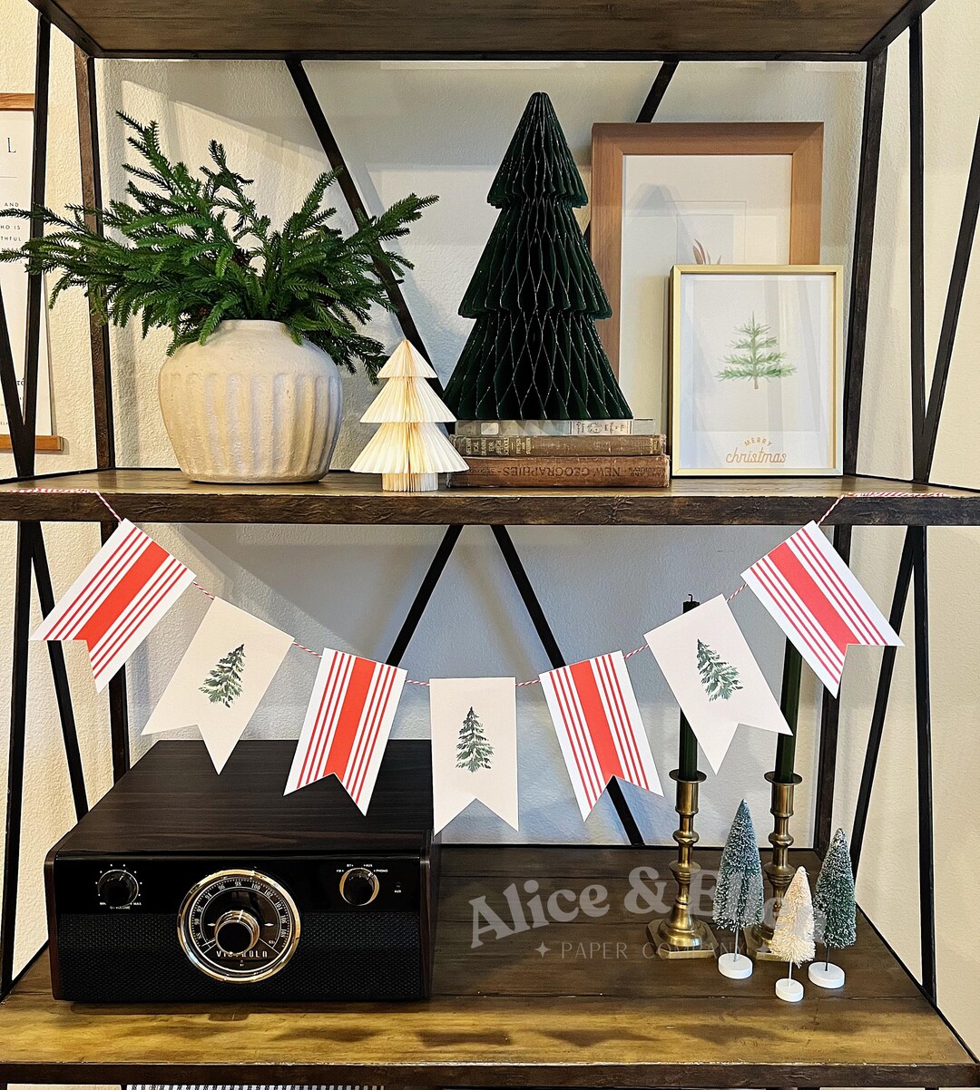 Printable Christmas Banner, Printable Banner, Printable Christmas Home ...