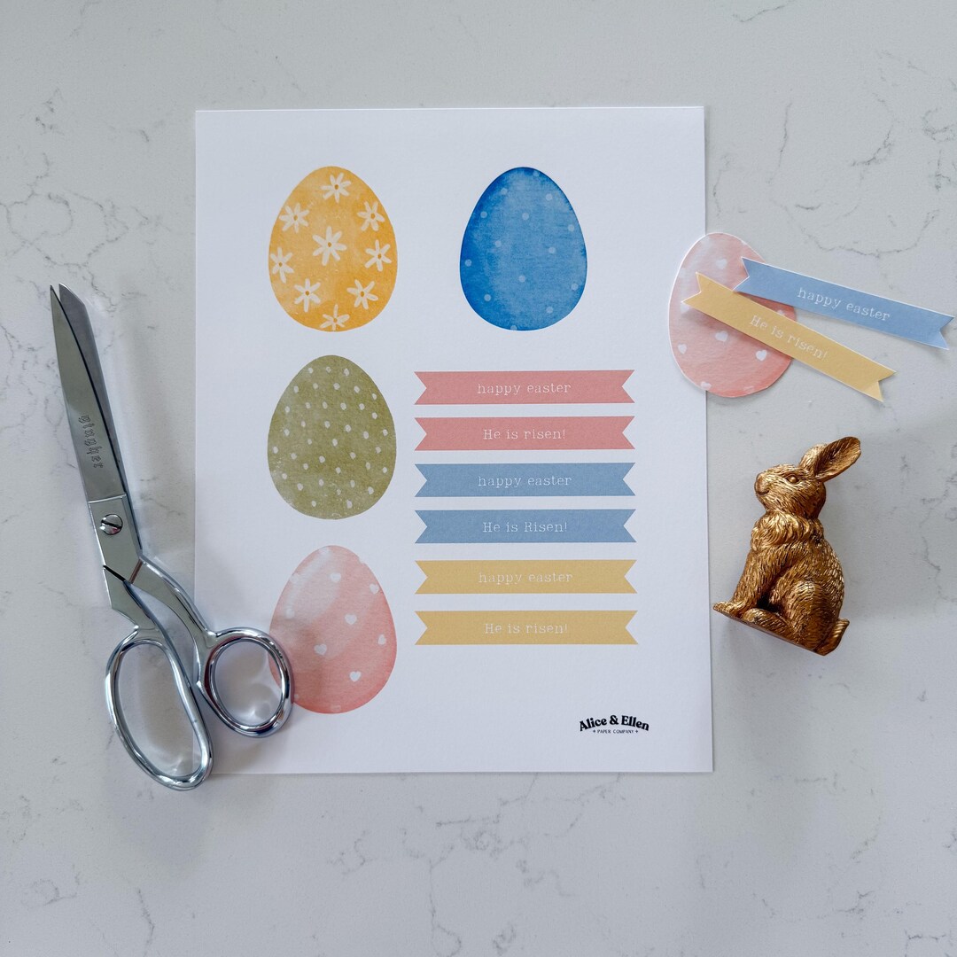 Printable Easter Egg Gift Tag, Printable Gift Tag, Easter Tag, Egg Tag ...
