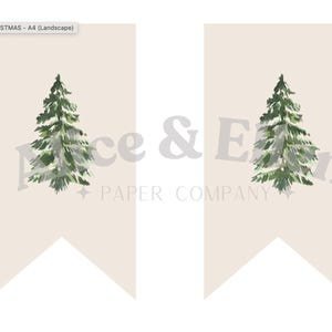 Printable Christmas Banner, Printable Banner, Printable Christmas Home ...