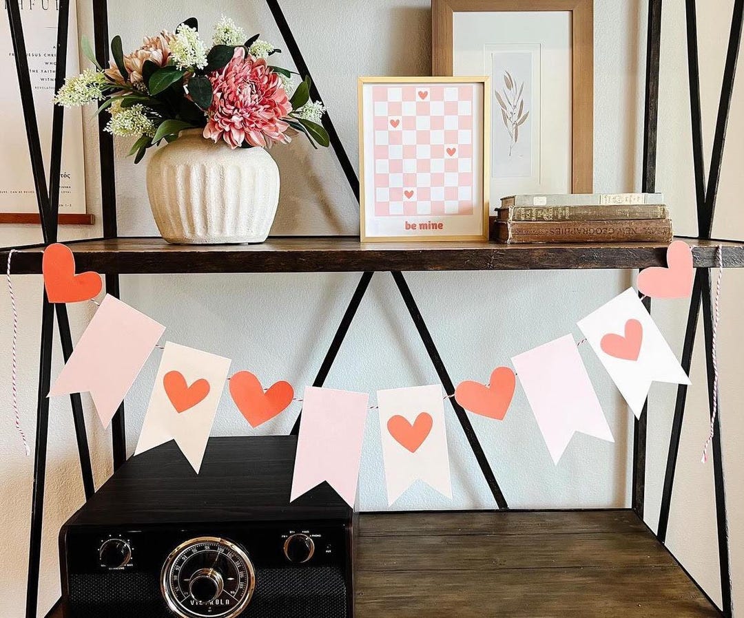 Printable Valentines Banner, Printable Valentine Home Decor, DIY ...