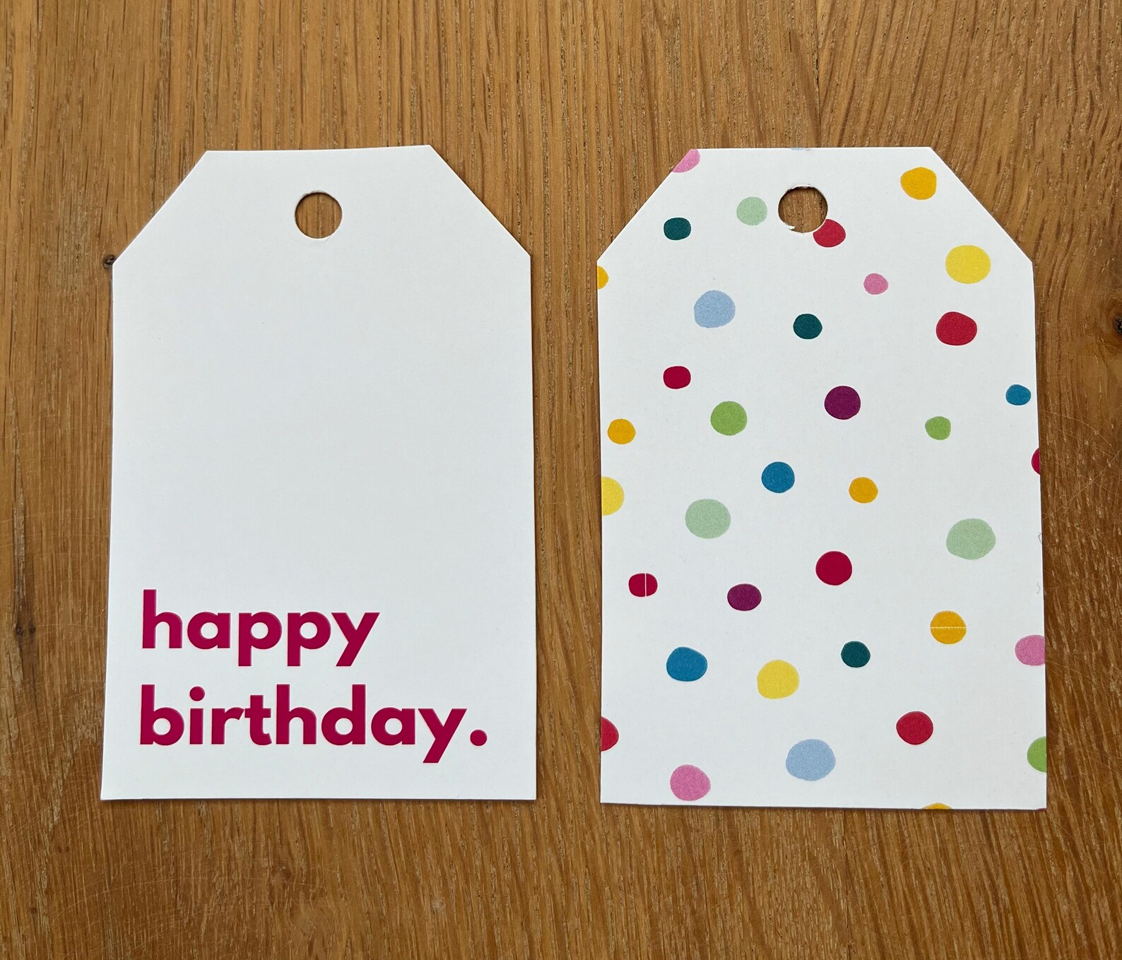 Printable Birthday Gift Tag, Double-sided Printable Gift Tag, Birthday ...