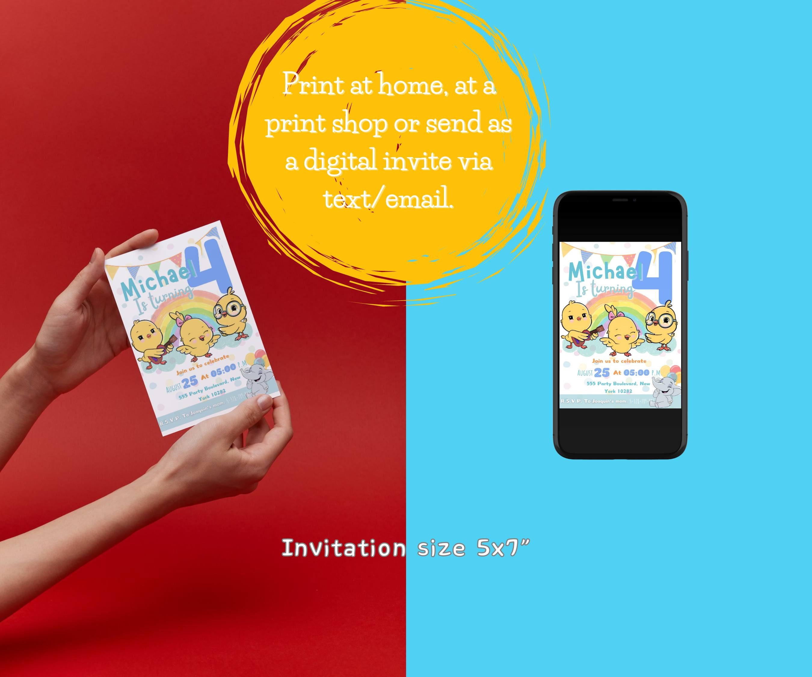 Singing Invitation Template. Easy to Edit Template in Canva for ...