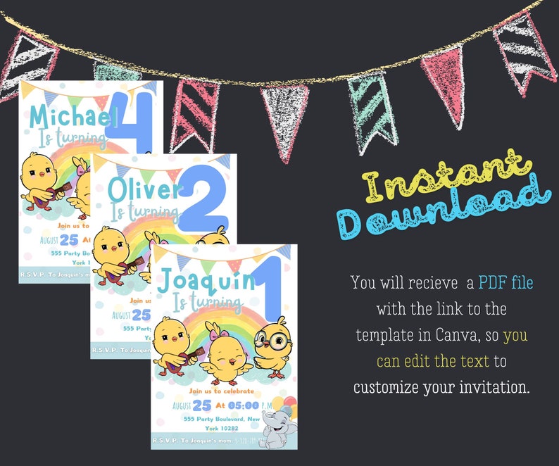 Template of Canticos Birthday Invitation - Etsy