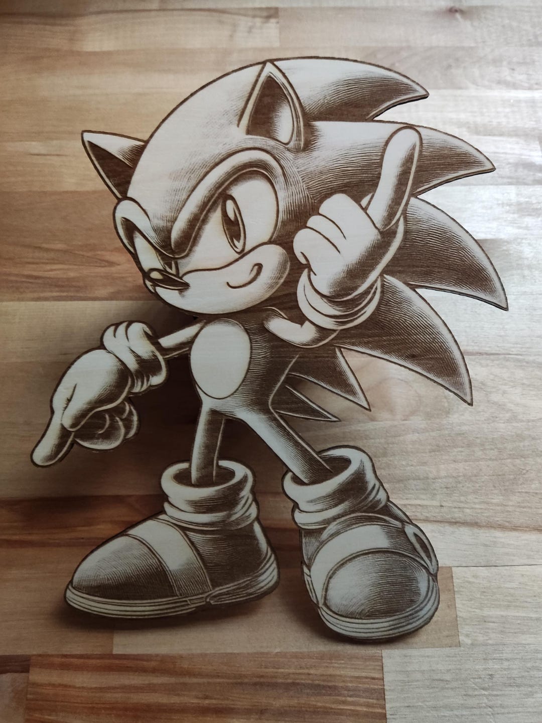 Sonic the Hedgehog Engraving - Etsy