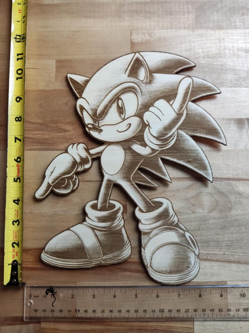 Sonic the Hedgehog Engraving - Etsy