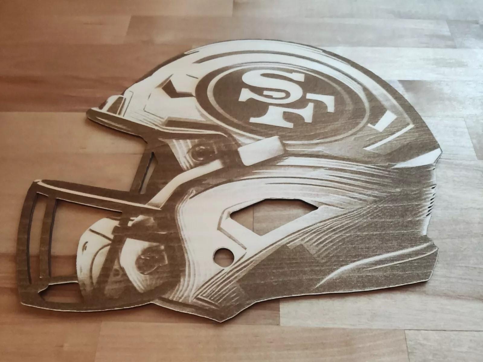 San Francisco 49ers Football Helmet Engraving - Etsy