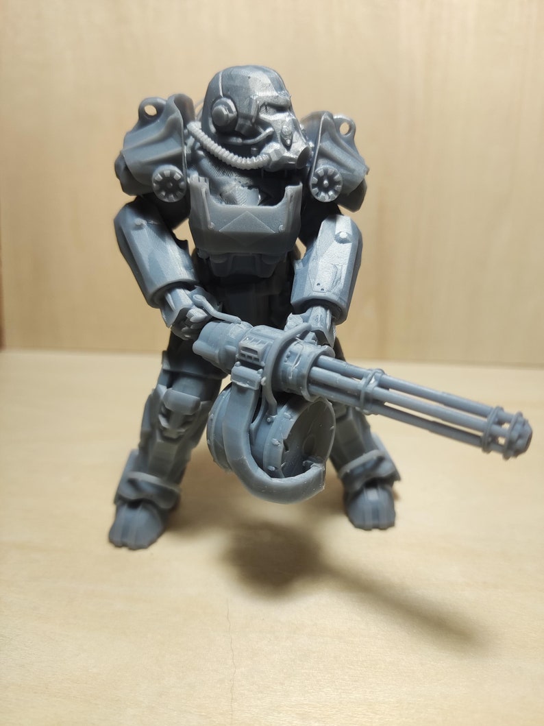 3D Printed Miniature Action Figure Power Armor - Etsy