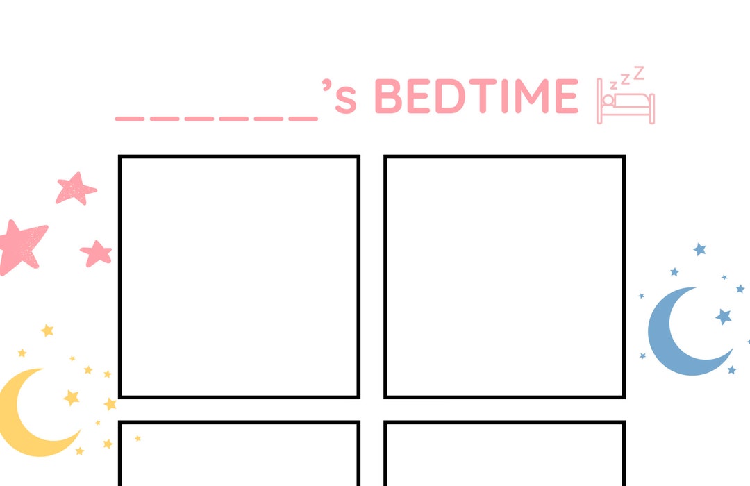 Visual Bedtime Routine Checklist for Girl - Etsy