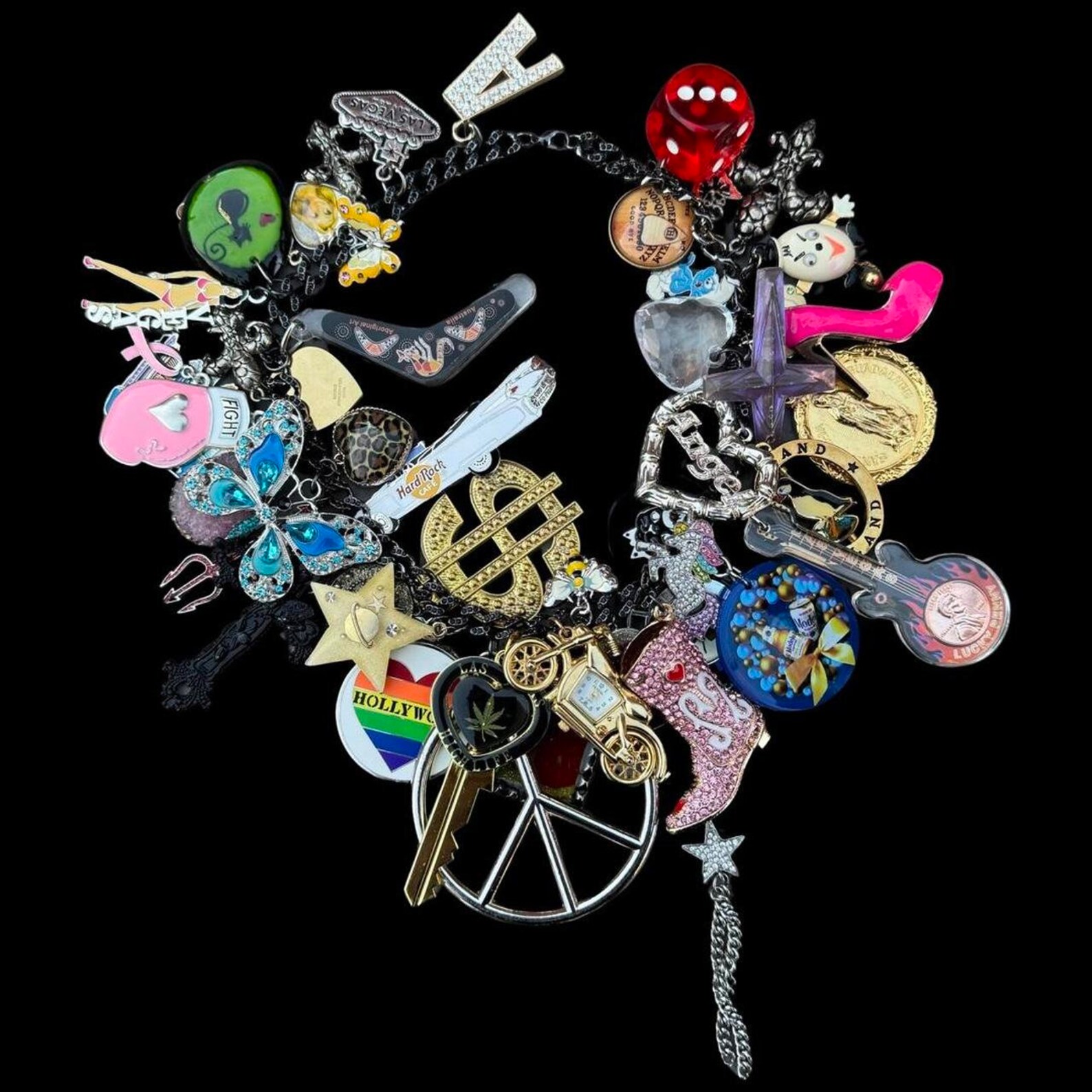 Handmade Clutter Core Chunky Pendants Heavy Vintage Modern Keychains ...