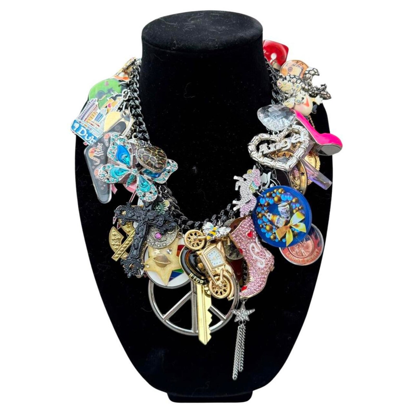 Handmade Clutter Core Chunky Pendants Heavy Vintage Modern Keychains ...