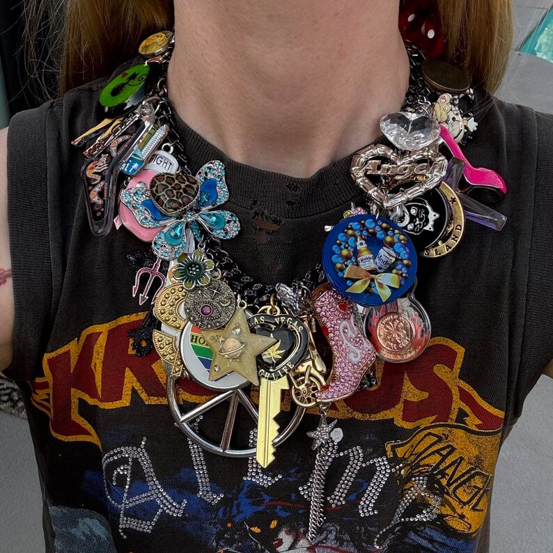 Handmade Clutter Core Chunky Pendants Heavy Vintage Modern Keychains ...