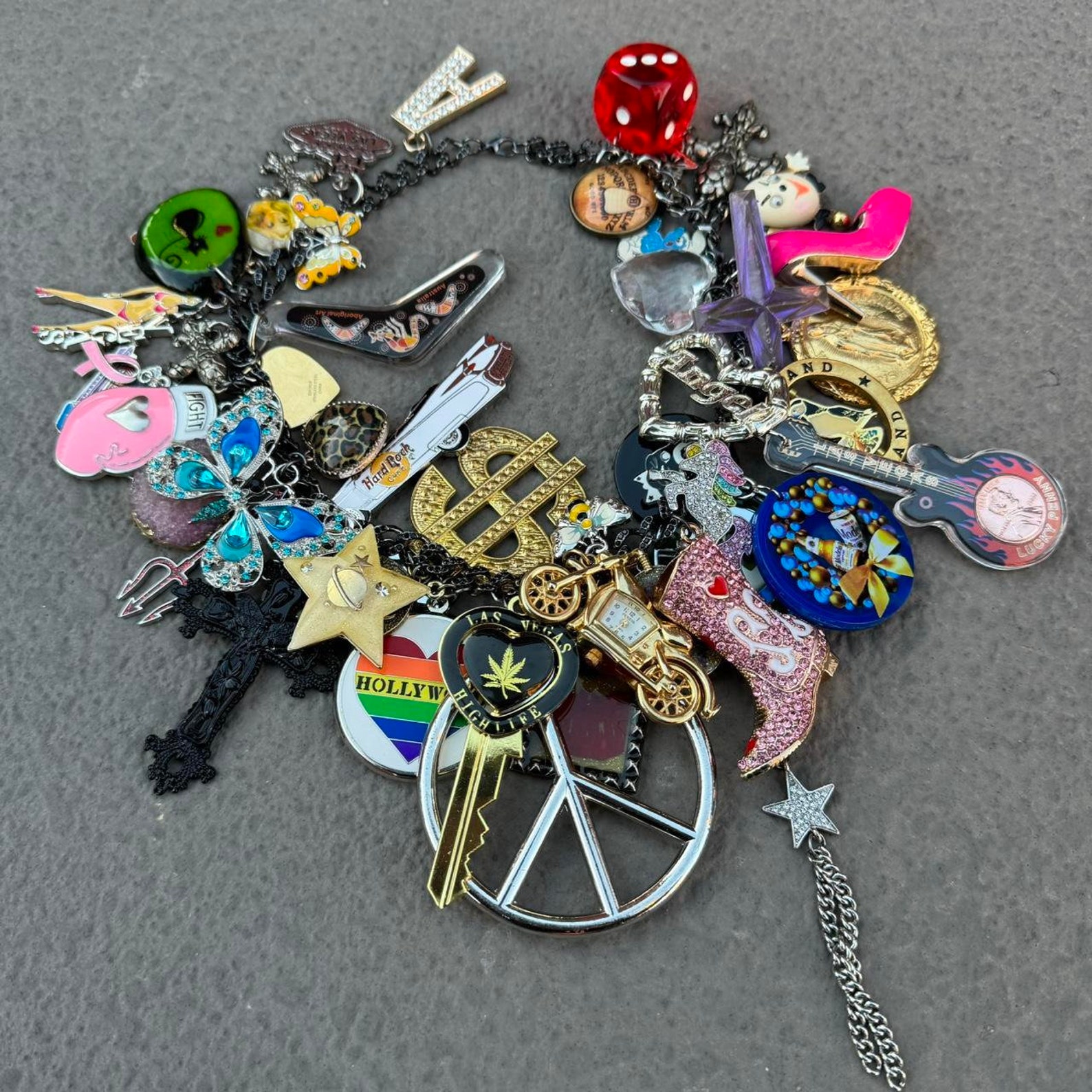 Handmade Clutter Core Chunky Pendants Heavy Vintage Modern Keychains ...