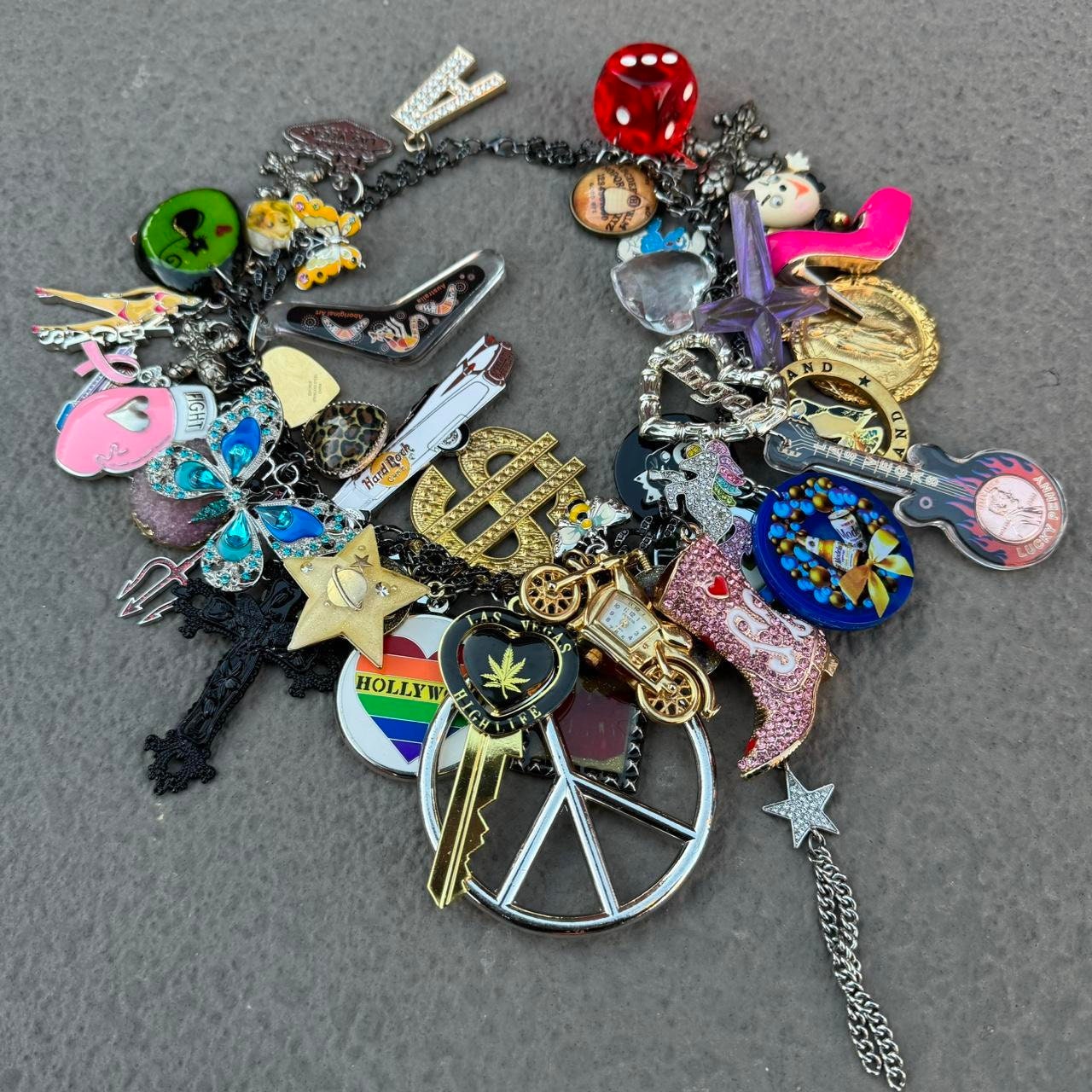 Handmade Clutter Core Chunky Pendants Heavy Vintage Modern Keychains ...