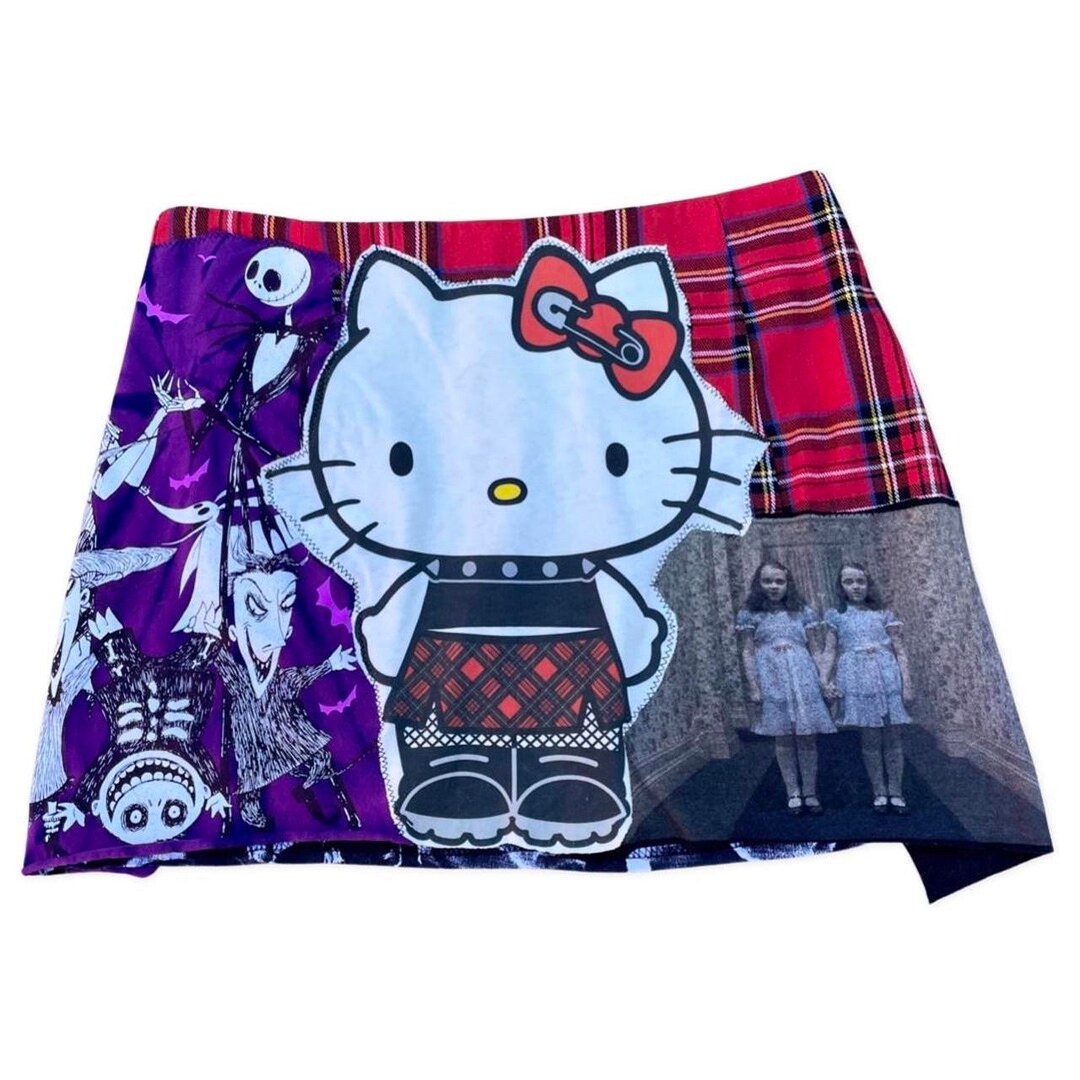 Handmade Upcycled Punk Rock Hello Kitty the Shining Nightmare Before ...