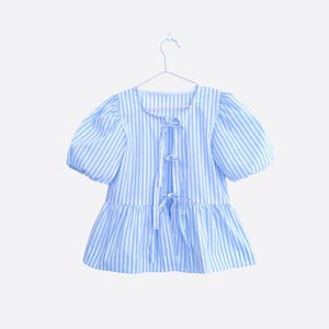 Baby Girl Tie-front Top Sewing Pattern: Easy DIY (PDF Pattern, 12 ...
