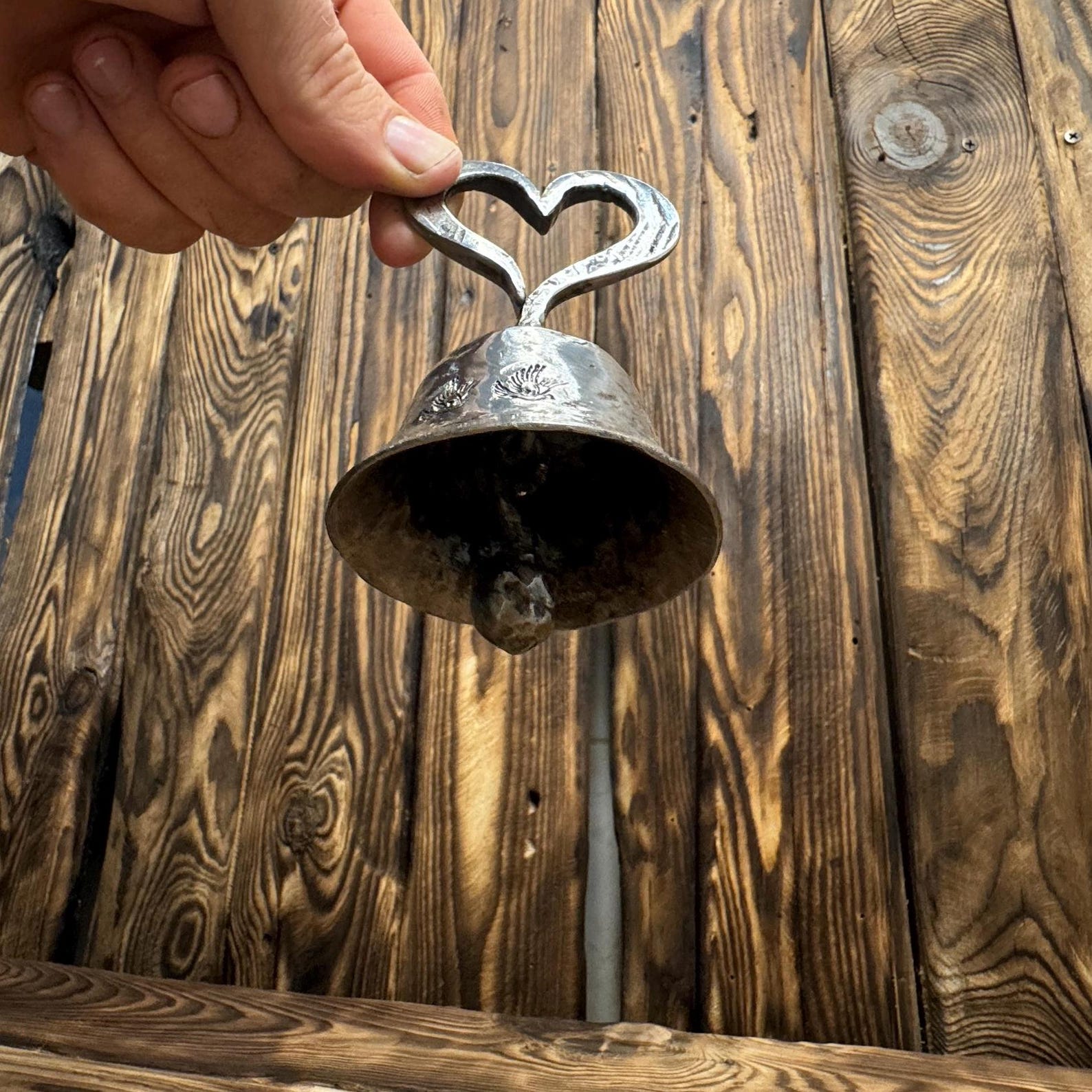 Forged Bell, Handmade Bells, Heart, Medieval Bell, Iron Bell, Hand ...